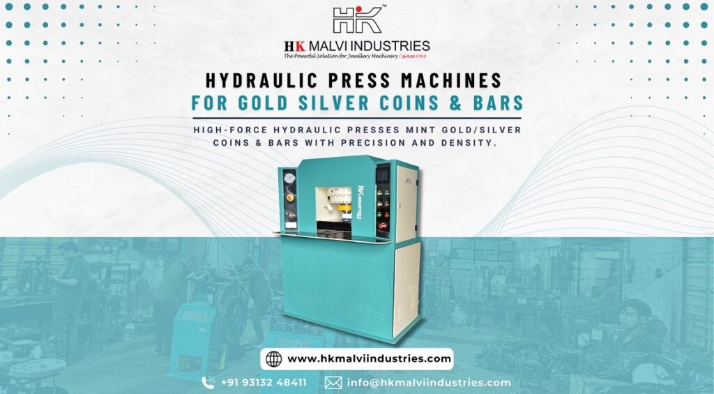 Hydraulic Press Machines for Gold Silver Coins & Bars in Gujarat