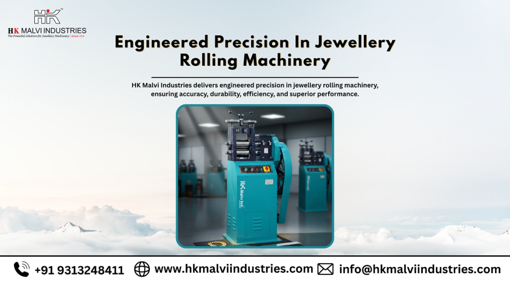 Engineered Precision in Jewellery Rolling Machinery
